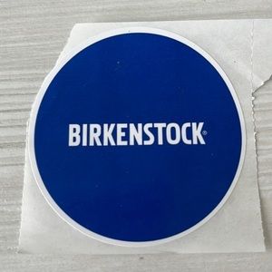 Birkenstock | Office | Birkenstock Blue Logo Sticker | Poshmark